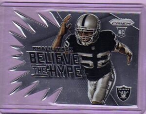 2014 panini prizm believe the hype #10 khalil mack