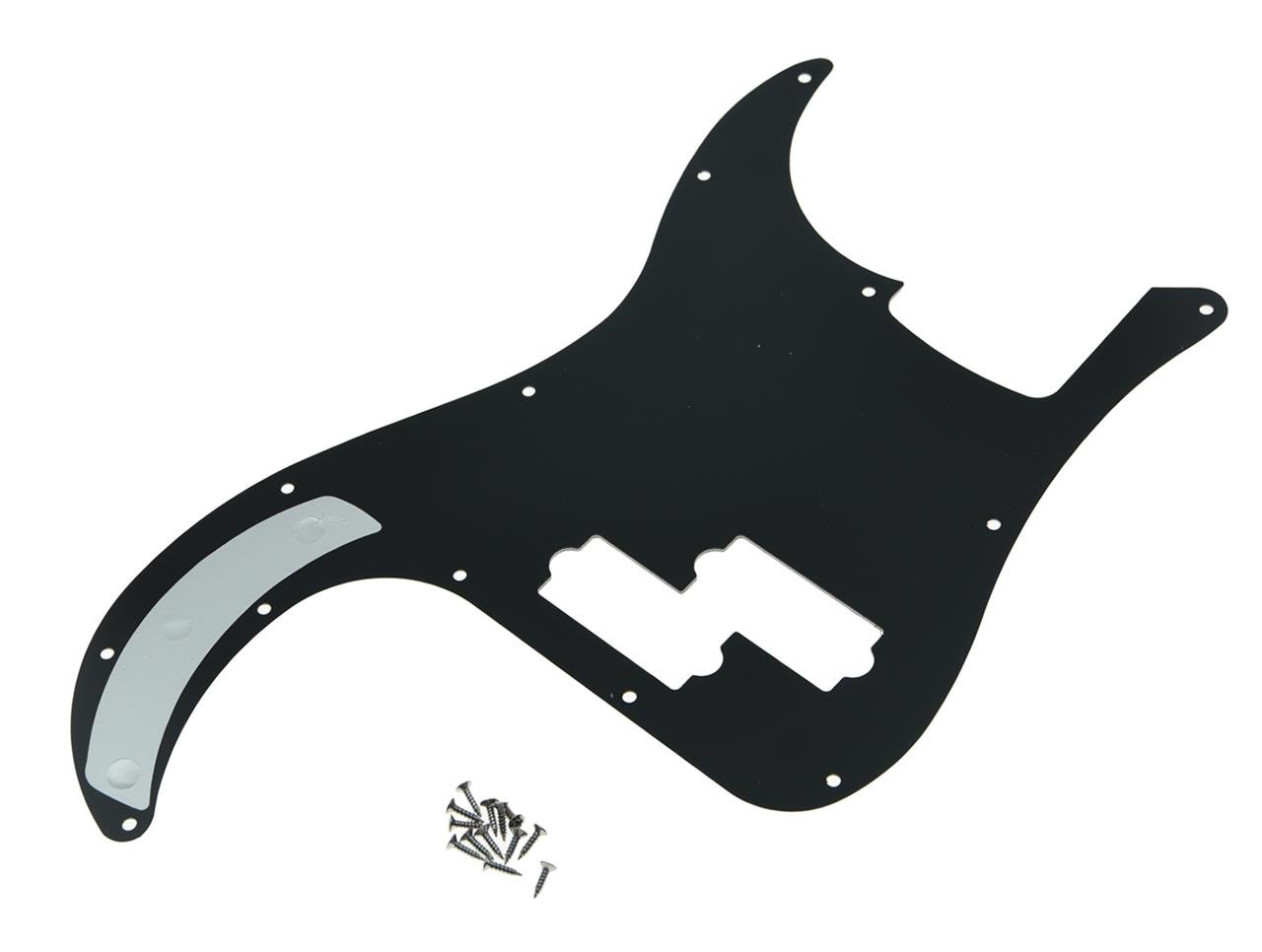 KAISH 13 Hole P Bass Style Pickguard PB Scratch Plate Bass Pickguard for USA/Mexico Precision P Bass Black 3 Ply