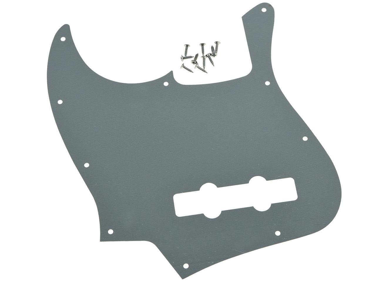 KAISH 4 String J Bass Style Pickguard Bass Pick Guard Scratch Plate for USA/Mexico Jazz J Bass Silver Mirror