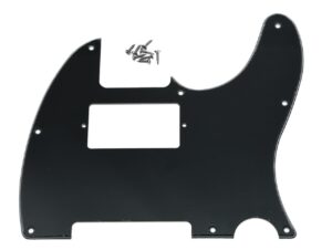 kaish 8 hole tele style humbucker pickguard tl guitar pick guard for telecaster/tele black 3 ply