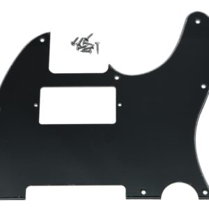 KAISH 8 Hole Tele Style Humbucker Pickguard TL Guitar Pick Guard for Telecaster/Tele Black 3 Ply