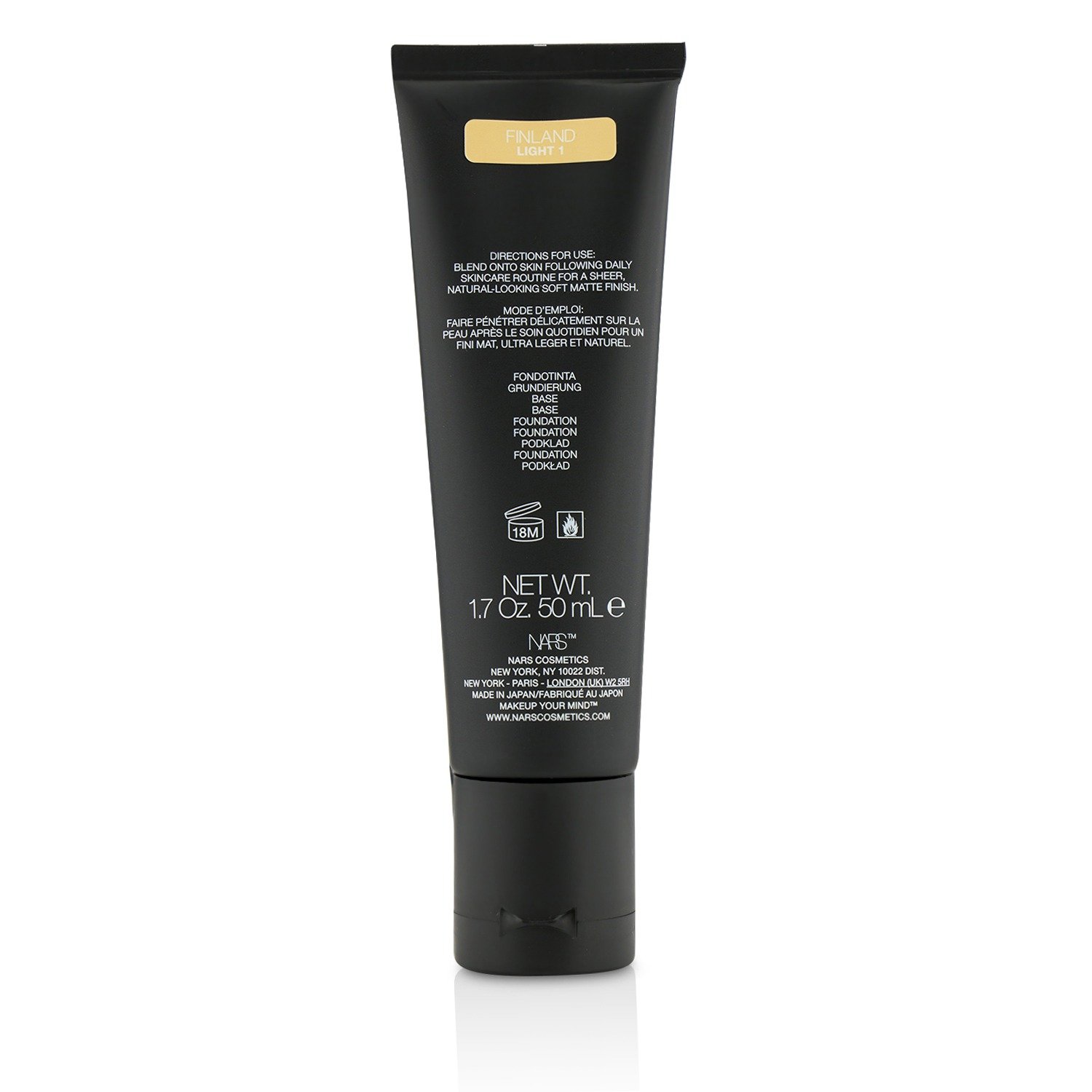 NARS Velvet Matte Skin Tint SPF30 - #Finland (Light 1) 50ml/1.7oz