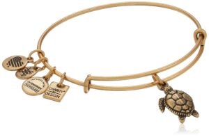 alex and ani turtle rafaelian gold bangle bracelet