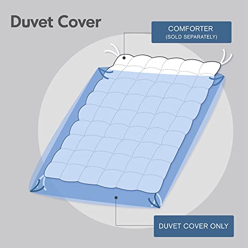 Madison Park Biloxi Duvet Cover - Geometric Duvet Cover Set, Ultra Soft Microfiber Light Weight Bed Comforter Covers, King/Cal King(104"x92"), Purple 6 Piece