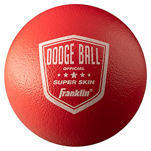 Franklin Sports Dodgeball Ball Set – Superskin-Coated Foam Balls for Playground Games – Small Dodgeballs for Gymnasium Games – Easy-Grip Foam Balls – Won’t Shred or Tear for Hours of Fun (pack of 6)