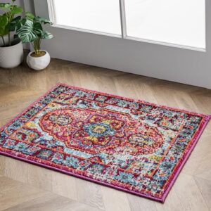 nuloom corbett vintage bohemian area rug, 3x5, multi