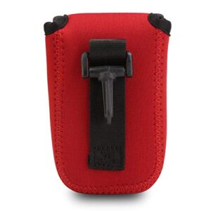 Megagear MG798MegaGear Olympus Tough TG-6, TG-5, TG-4, TG-870, TG-860 Ultra Light Neoprene Camera Case, with Carabiner - Red