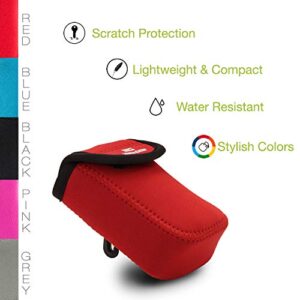 Megagear MG798MegaGear Olympus Tough TG-6, TG-5, TG-4, TG-870, TG-860 Ultra Light Neoprene Camera Case, with Carabiner - Red