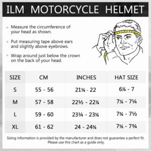 ILM Full Face Motorcycle Street Bike Helmet with Removable Winter Neck Scarf + 2 Visors DOT Model-JK313 (L, Matte Black)