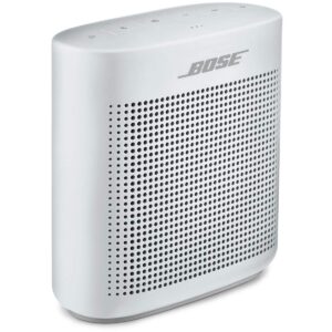 bose soundlink color ii: portable bluetooth, wireless speaker with microphone- polar white