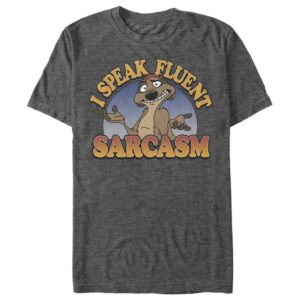 disney mens lion king sarcasm t-shirt shirt, charcoal heather, 3x us