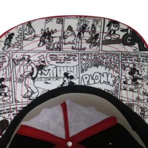 Disney Mickey Mouse Comics Adult Baseball Cap [6013] Red and Black