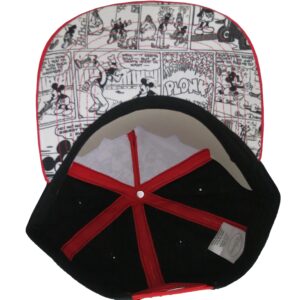 Disney Mickey Mouse Comics Adult Baseball Cap [6013] Red and Black