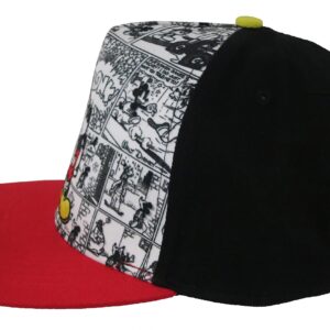 Disney Mickey Mouse Comics Adult Baseball Cap [6013] Red and Black