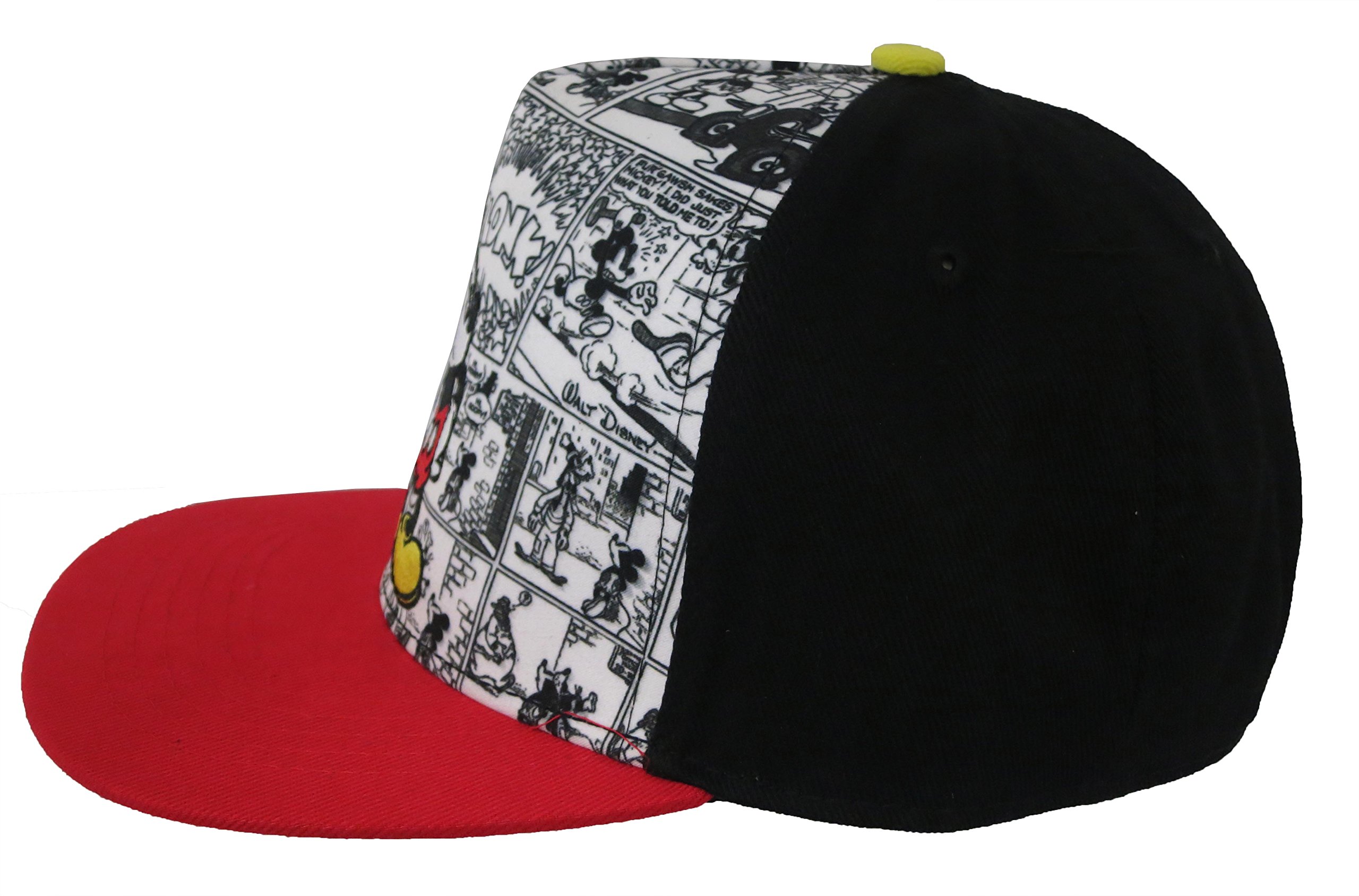 Disney Mickey Mouse Comics Adult Baseball Cap [6013] Red and Black