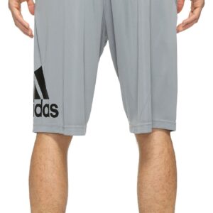 adidas Men's Basketball Crazylight Shorts, Grey/Black, Medium