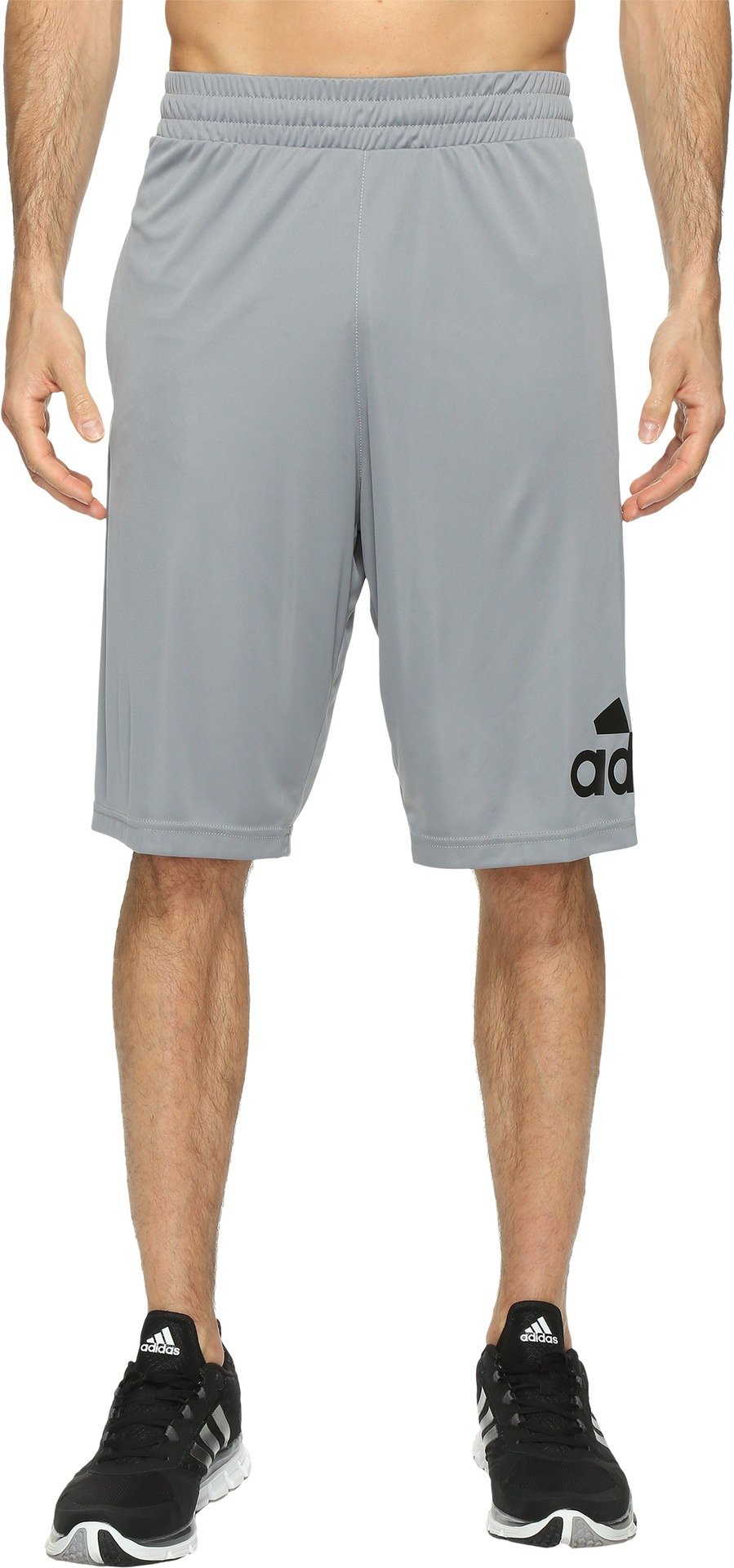 adidas Men's Basketball Crazylight Shorts, Grey/Black, Medium