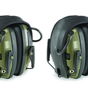 Howard Leight R-01526-PK2 by Honeywell Impact Sport Sound Amplification Electronic Shooting Earmuff, Green 2-Pack