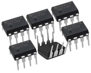 texas instruments (( 6 pieces )) ua741cp ic opamp gp 1mhz sgl lp 8dip 741 ua741, ic opamp gp 1mhz 8dip, linear - amplifiers - instrumentation, op amps, buffer amps