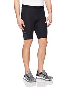 adidas men's running climachill short tight bottom, black, small