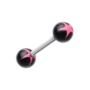 nova star acrylic top wildklass barbell tongue ring