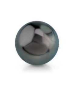 genuine single black tahitian south sea undrilled round loose cultured pearl - aaa quality