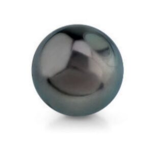 Genuine Single Black Tahitian South Sea Undrilled Round Loose Cultured Pearl - AAA Quality