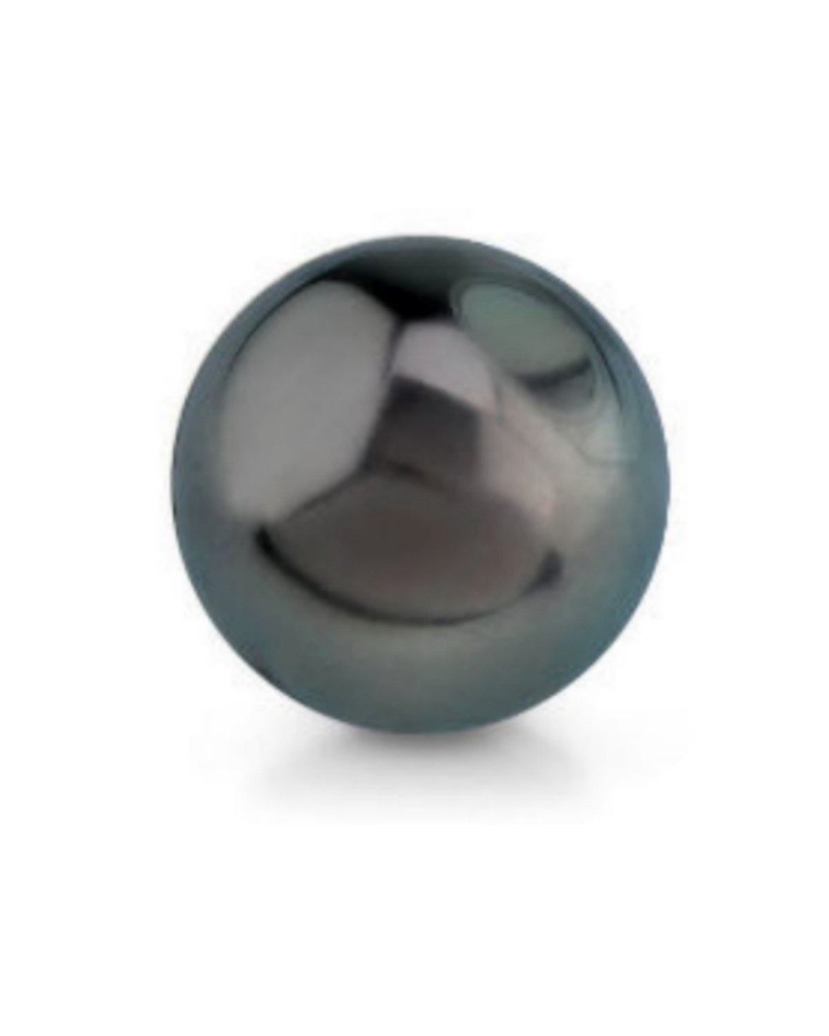 Genuine Single Black Tahitian South Sea Undrilled Round Loose Cultured Pearl - AAA Quality