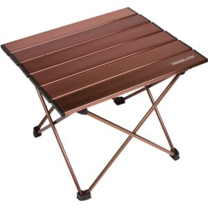 folding camping table that fold up lightweight, small camp table, foldable beach table for sand foldable table camping, side table, portable mini camping table folding, backpacking table ultralight