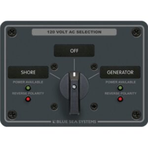 blue sea 8367 ac rotary switch panel 30 ampere 2 positions + off, 2 pole marine , boating equipment