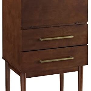 Crosley Furniture Everett Spirit Cabinet - Vintage Mahogany