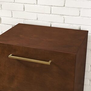 Crosley Furniture Everett Spirit Cabinet - Vintage Mahogany