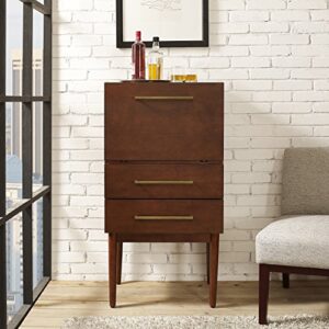 Crosley Furniture Everett Spirit Cabinet - Vintage Mahogany