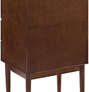 Crosley Furniture Everett Spirit Cabinet - Vintage Mahogany