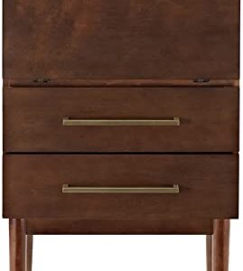 Crosley Furniture Everett Spirit Cabinet - Vintage Mahogany