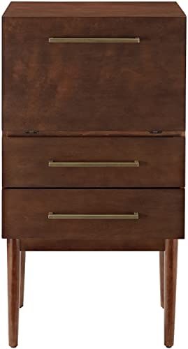 Crosley Furniture Everett Spirit Cabinet - Vintage Mahogany