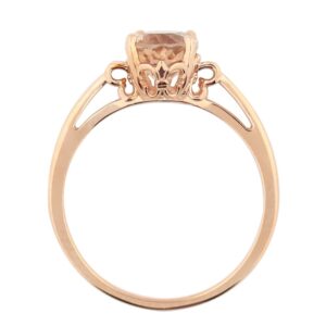 1ct Morganite 14K Rose Gold Ring (size 6)