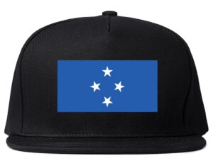 kings of ny micronesia flag country printed snapback hat cap black