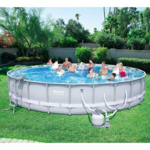 Bestway 56393e Power Steel Frame Pool Set, 24' x 52"