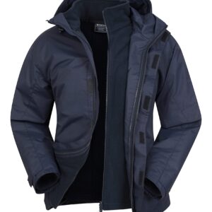 Mountain Warehouse Fell Mens 3 in 1 Water Resistant Jacket - Winter Navy Large