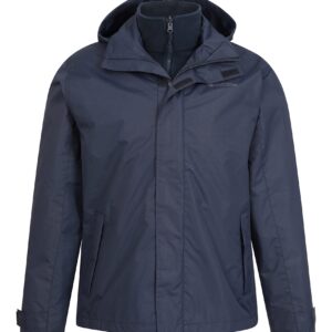 Mountain Warehouse Fell Mens 3 in 1 Water Resistant Jacket - Winter Navy Large