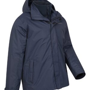 Mountain Warehouse Fell Mens 3 in 1 Water Resistant Jacket - Winter Navy Large