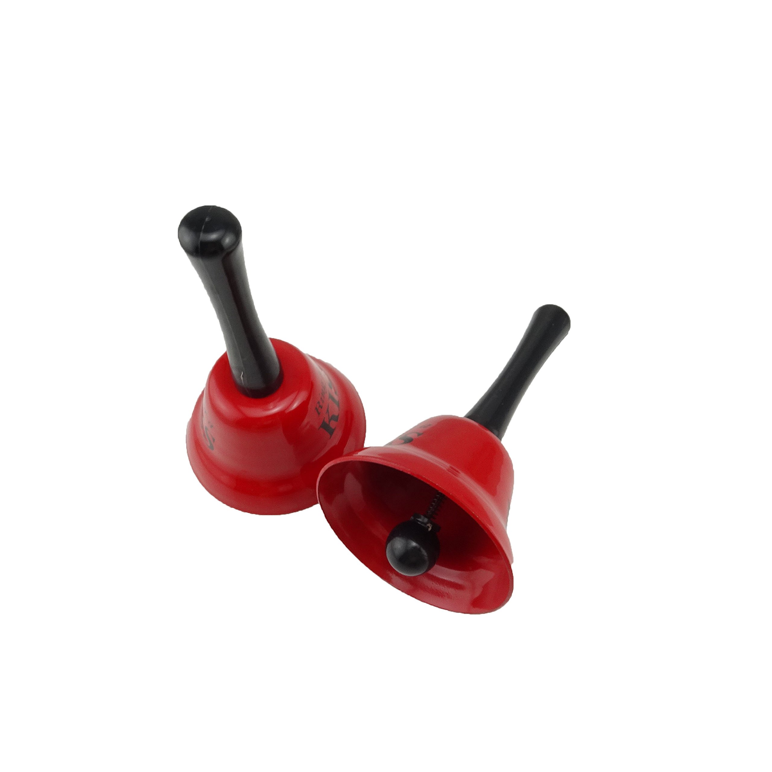 Honbay 2Pcs of Hand Bells, Call Bell for Family Loves, Musical Hand Bells, Cow bells with Stick Grip Handle Bell for Cheering at Sporting & Wedding Events, Food Line, Alarm, Jingles, Ringing