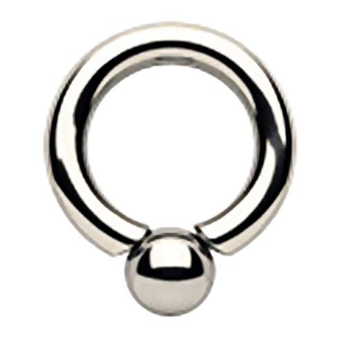 TheChainGang Surgical Steel Screwball Rings, Body Piercing Jewelry (4 Gauge (5mm) - 3/8")