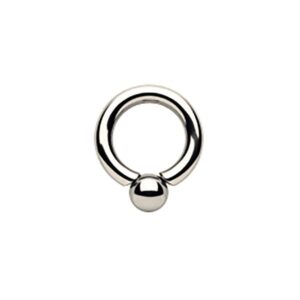 thechaingang surgical steel screwball rings, body piercing jewelry (6 gauge (4mm) - 7/8")