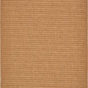 Unique Loom Outdoor Border Collection Area Rug - Checkered (8' x 11' 4" Rectangle, Light Brown)