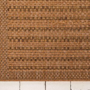 Unique Loom Outdoor Border Collection Area Rug - Checkered (8' x 11' 4" Rectangle, Light Brown)