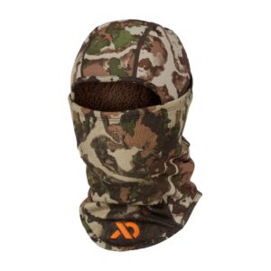 first lite tundra cold weather balaclava - warm merino wool camo hunting face mask - first lite fusion - one size