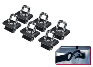 bull ring inner bed retractable truck bed tie down anchors for 2007+ chevy silverado & gmc sierra, 2015+ chevy colorado & gmc canyon (3 pairs)