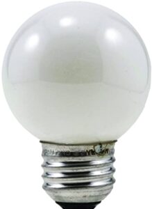 sylvania incandescent 25w g16.5 globe light bulb, e26 medium base, 2850k warm white frosted finish, 2 count (pack of 1)